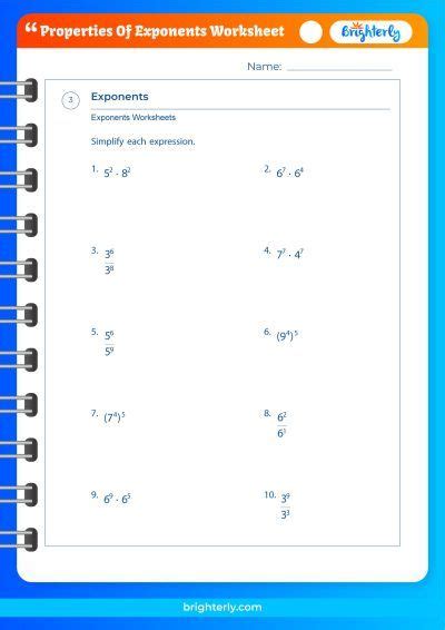 How To Use A Properties Of Exponents Worksheets PDFs Brighterly