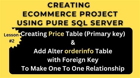 Sql Server Add New Column With Foreign Key To An Existing Table Ecommerce Project Sqlserver
