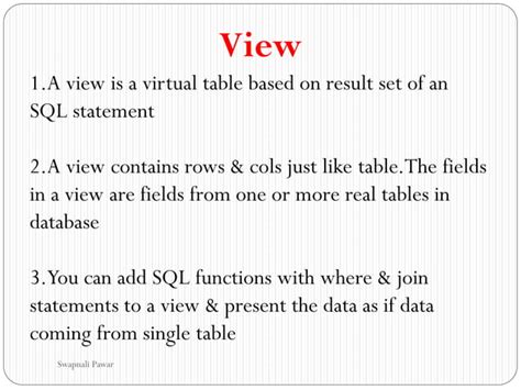 View And Index In Sql Pdf