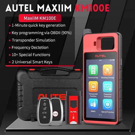 Autel MaxiIM KM100E Universal Car Key Programmer Transponder Key Generator Uujxx