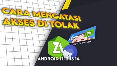 CARA MENGATASI ZARCHIVER AKSES DITOLAK ANDROID YouTube
