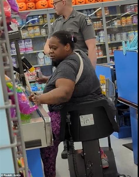 Walmart Customer On A Motorized Scooter Has A Huge Meltdown And Punches