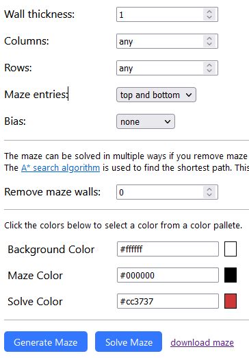 github hibuna maze solver
