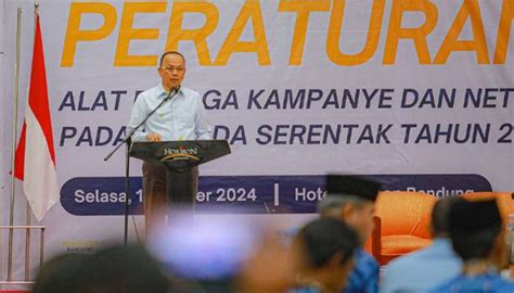 Pilkada Serentak 2024 ASN Harus Netral Pj Wali Kota Bandung Tegas