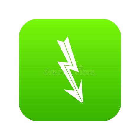 Arrow Lightning Icon Digital Green Stock Vector Illustration Of Green Choice 118552398