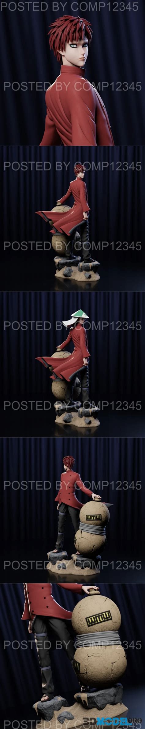 3d Model Naruto Gaara Printable
