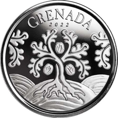 2022 Ec8 Grenada Nutmeg Tree 1 Oz Silver Coin Bu Provident Metals™
