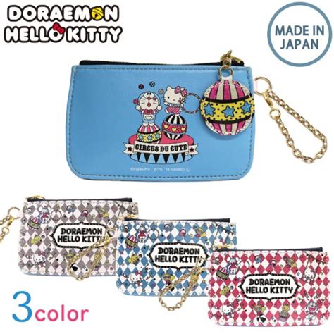 Sanrio Doraemon X Hello Kitty Collaboration Mini Pouch Circus New From