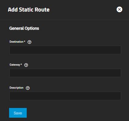 Configuring Static Routes TrueNAS Documentation Hub