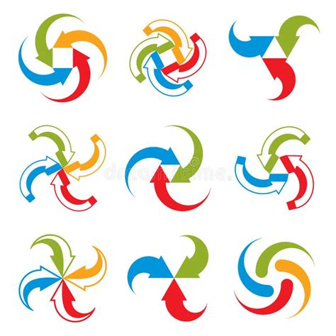 Abstract Arrows Vector Symbols Graphic Design Icons Stock Vector