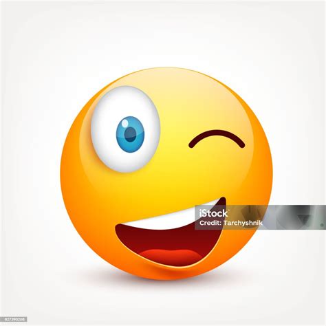 藍眼睛表情圖示集的笑臉黃色的臉與情感面部表情3d 的真實表情悲傷 快樂 憤怒的臉有趣的卡通人物moodvector 圖向量圖形及更多一組物體