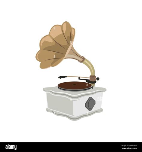 Old Gramophone Cartoon Illustration Stock Vector Image And Art Alamy