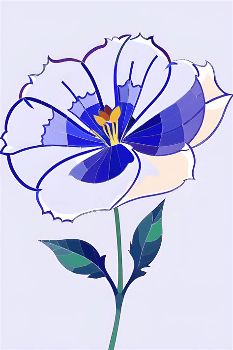 Modern Stained Glass Flower Art Free Download Ai Scribbles