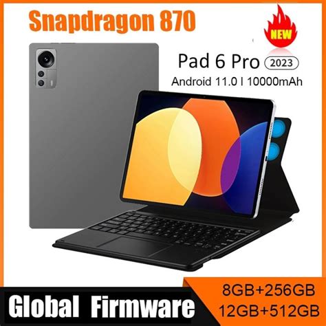New Pad 6 Pro Android Tablet Snapdragon 870 Tablets 11 Inch 120Hz WQHD+ ...