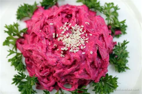 Dairy Free Beetroot In Garlic Mayo” Salad Live Love Raw
