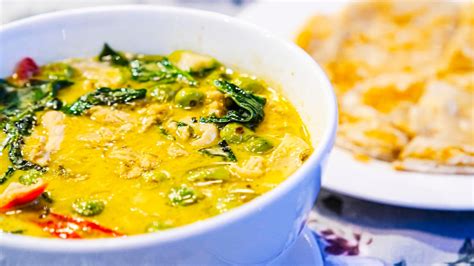 태국 음식의 전통 태국 그린 카레 최고의 요리 프리미엄 사진