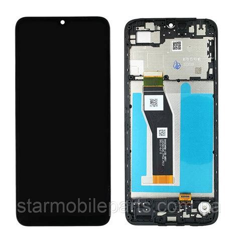Дисплей Motorola Moto E13 XT2345 с тачскрином и рамкой черный