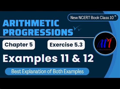 Chapter Arithmetic Progressions Examples Exercise