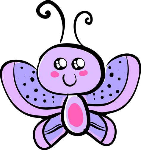 Cute Butterfly Illustration Vector On White Background 35418499