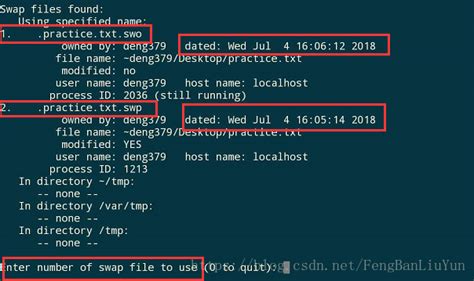 vim 异常退出 swp文件提示 vi swo和swp csdn博客