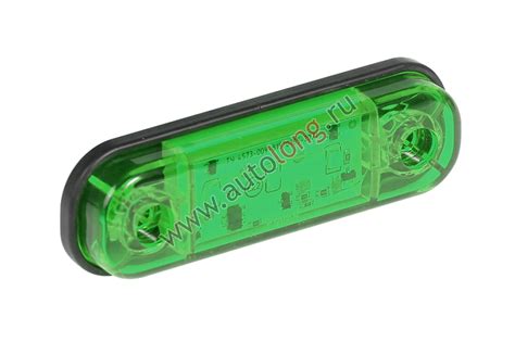 Фонарь габаритный ОГ-40 (12/24В) зеленый LED 3 диода купить по низким ...