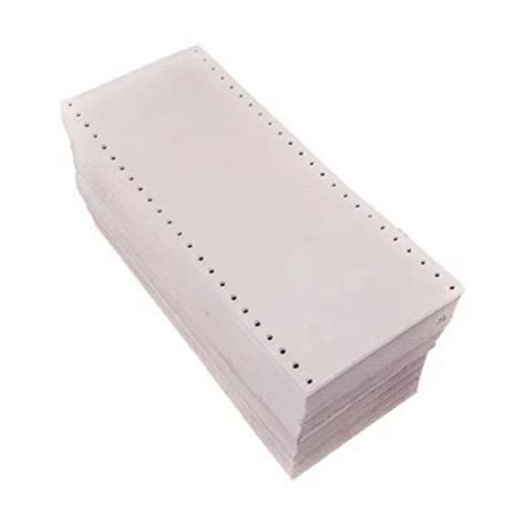 Rectangular White Computer Paper For Dot Matrix Printer Gsm 60 At Rs