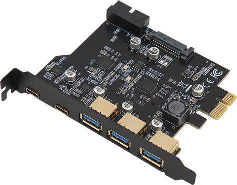 Bewinner 5 Ports Pcie To Usb 30 Hub Pcie To 3xusb 2xusb C Expansion