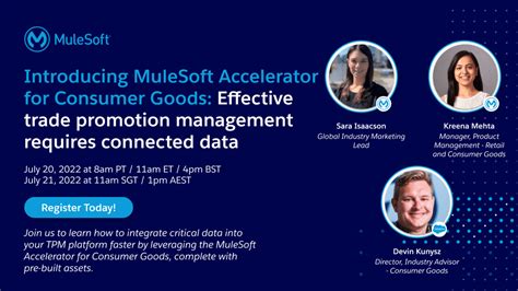 Introducing MuleSoft Accelerator For Consumer Goods MuleSoft