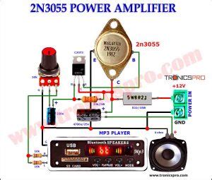 DIY Bass Amplifier Circuit Diagram TRONICSpro