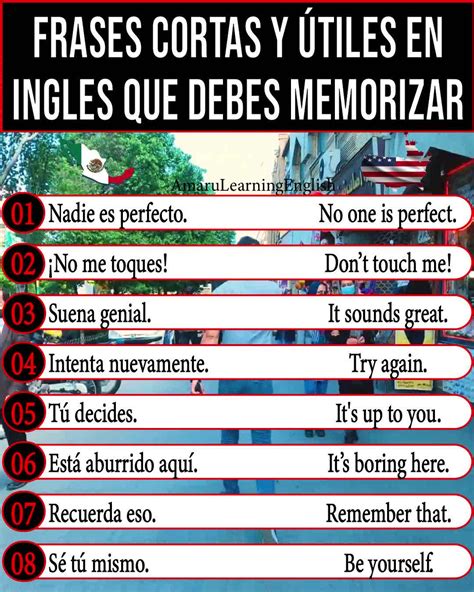 Aprendiendo Inglés Con Frases Cortas Y De Uso Diario Frases En Inglés