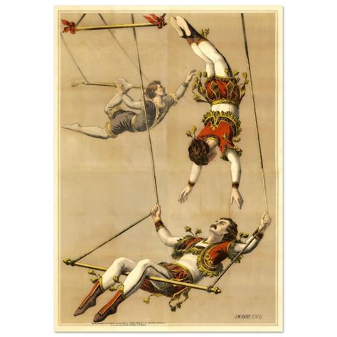 Vintage Old Circus Acrobats Poster Remastered Fine Art Print Reproduction Etsy