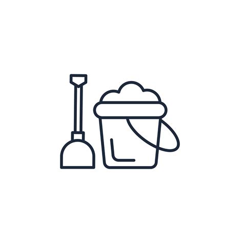 Bucket And Spade Icons Symbol Vector Elements For Infographic Web 11190092 Vector Art At Vecteezy