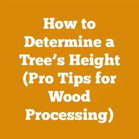How To Determine A Tree S Height Pro Tips For Wood Processing
