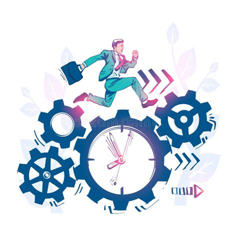 Time Management Control Vector Illustration Flat Design Stock Vector Illustration Of Deadline