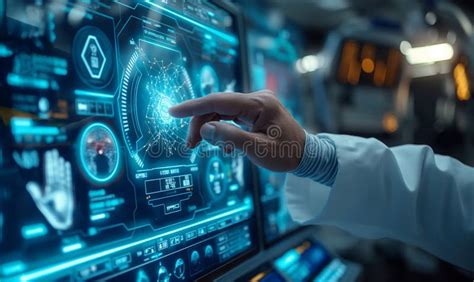 doctor using advanced medical hologram technology data generative ai