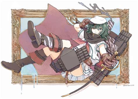 木曾艦これ 「木曾改二 」なる缶のイラスト