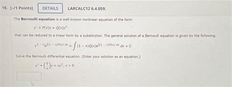 Solved 16 1 Points Details Larcalc12 64059 The