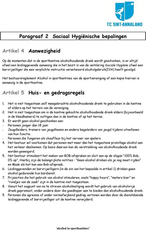 Alcohol In Sportkantines Pdf Free Download
