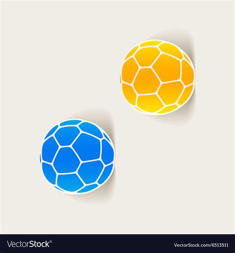 Realistic Design Element Ball Royalty Free Vector Image