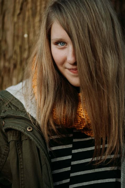 Fria Bild Snygg Tjej Underbar Tonåring Blont Hår öga Blå Huden