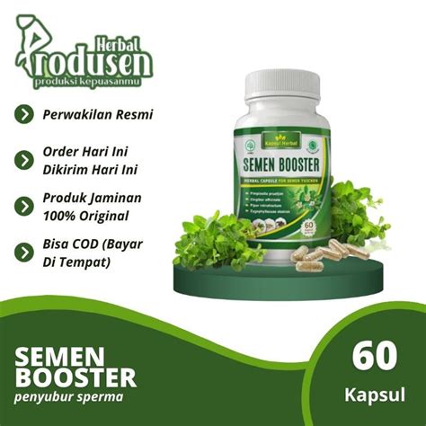 Jual SEMEN BOOSTER 100 Asli Original Herbal Penyubur Pengental