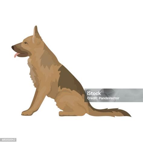 경찰은 범인을 억류에 대 한 개 감옥에 대 한 쉐 하 퍼 훈련된 드 감옥에 있는 단일 아이콘 만화 스타일 벡터 기호 재고 일러스트 레이 션 교도소에 대한 스톡 벡터 아트 및