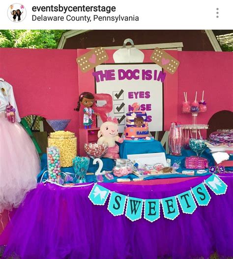 Doc McStuffins Birthday Party Dessert Table And Decor