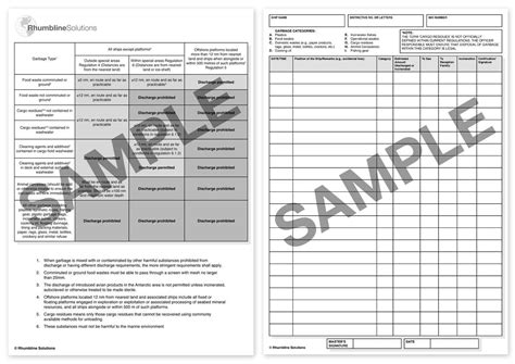 Garbage Log Book Liz Jackson Yacht Log Books