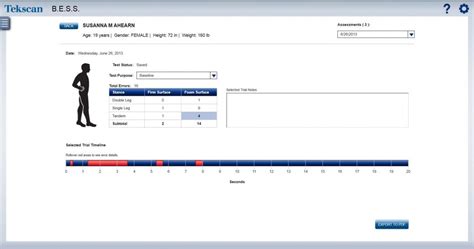Concussion Software Sportsat Software Tekscan