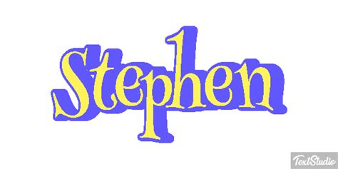 Stephen Name Animated  Logo Designs