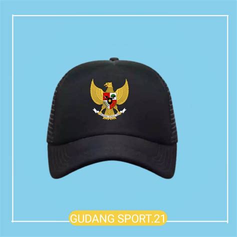 Jual Topi Jaring Trucker Hut Ri 77 Indonesia Logo Garuda Pancasilatopi