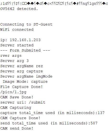 Arducam Mini Esp8266 Web Camera 3 Steps With Pictures Instructables