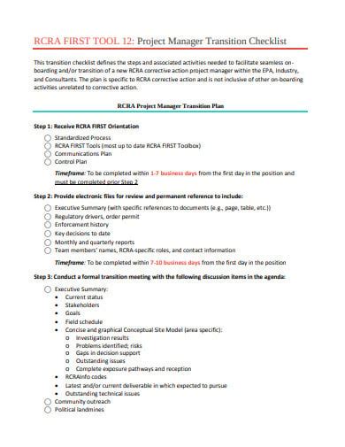 Project Checklist Templates In Google Docs Word Pages Pdf Xls