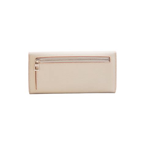 로에베 아나그램 컨티넨탈 월렛 인 페블 그레인 카프스킨 라이트 고스트 Loewe Kream